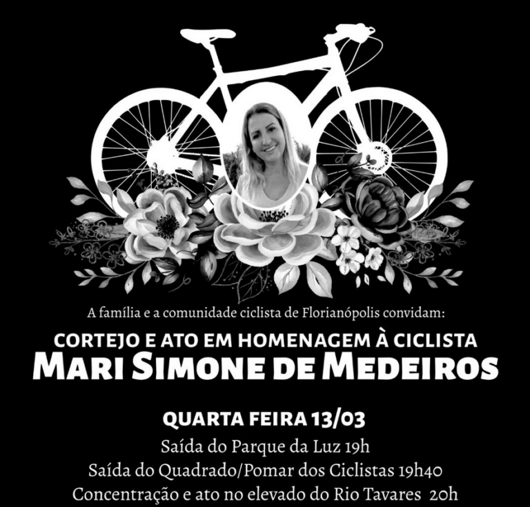 Cortejo e ato em homenagem à ciclista Mari Simone de Medeiros – Tecendo ...